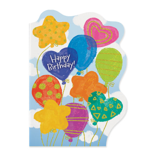 GC: Glitter Balloon Bouquet - Birthday Card – Playful Minds