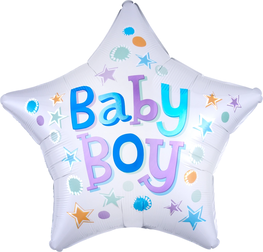 19" Balloon: Baby Boy Star – Playful Minds