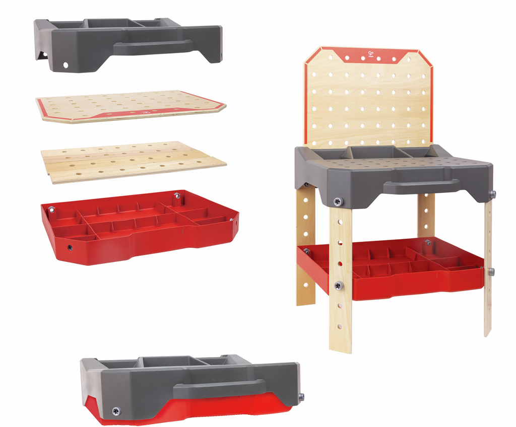 Hape: Vehicle Service & Repair Workbench - Ages 3+ – Playful Minds