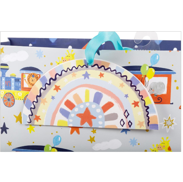 Gift Bag: Paper Trendz Jumbo Horizontal Matte Circus – Playful Minds