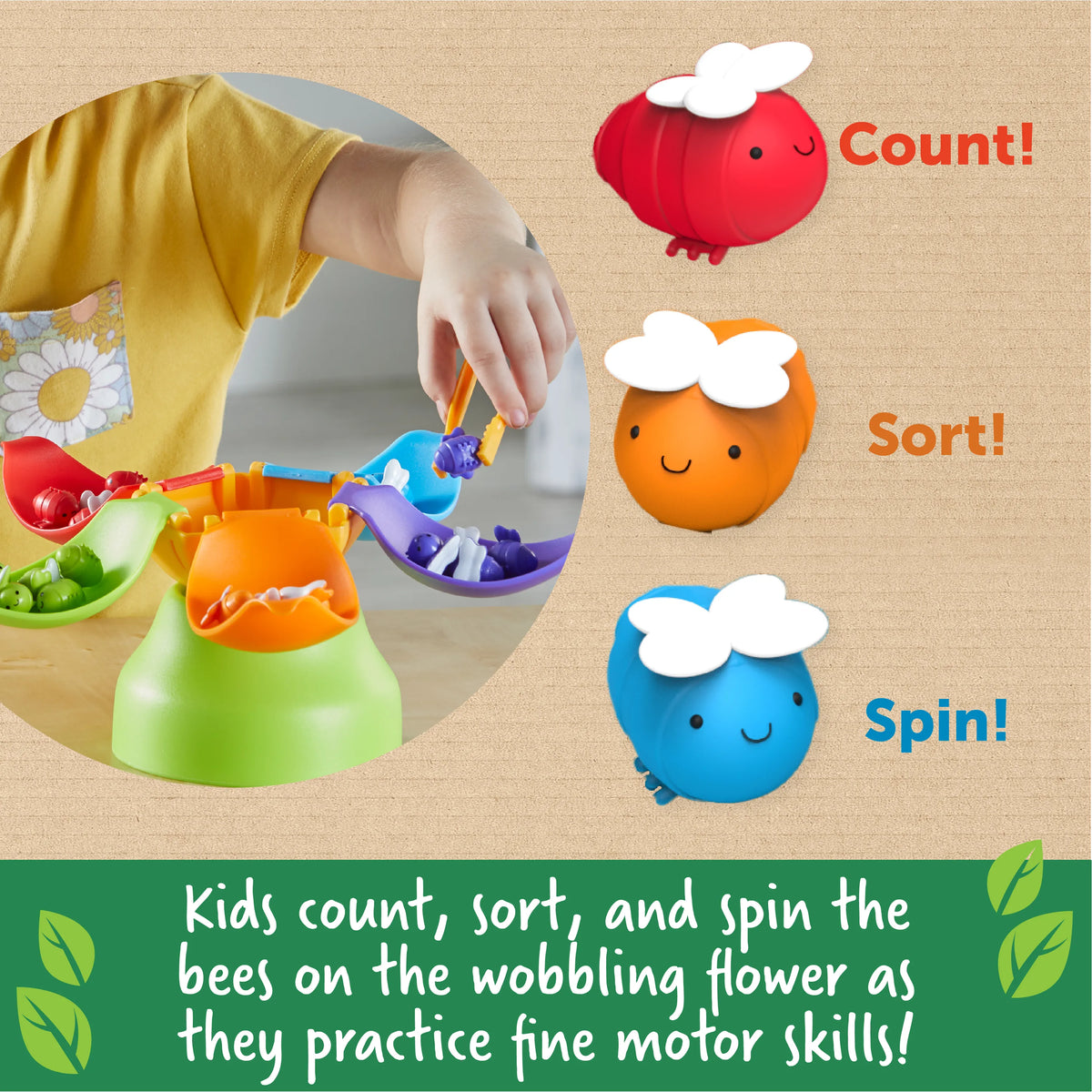 LR: Blooming Balance Bees Fine Motor Sorting Set - Ages 3+ – Playful Minds