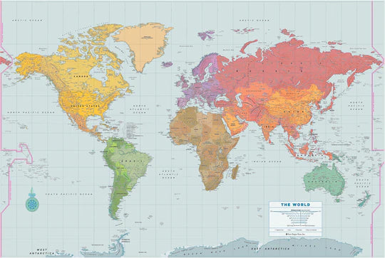 Laminated World Map – Playful Minds