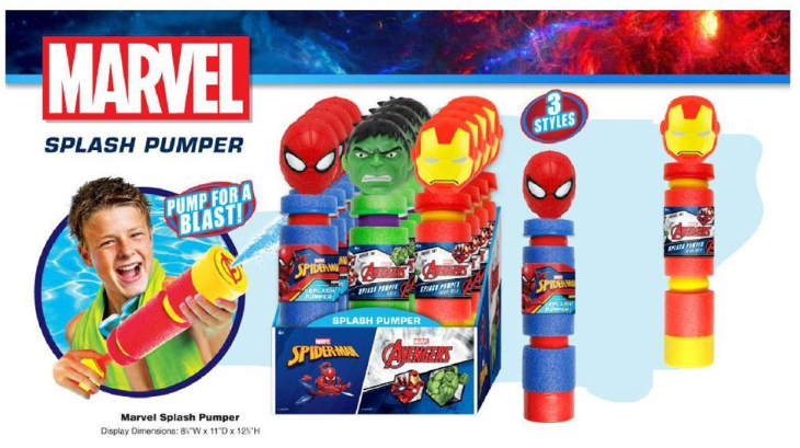 Marvel: Assorted 13" Splash Pumper - Ages 3+ – Playful Minds